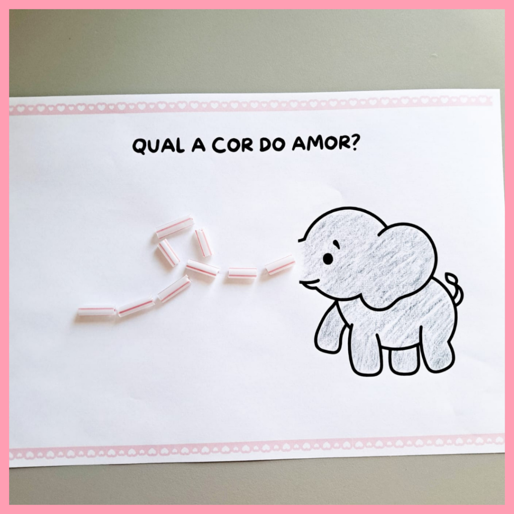 ATIVIDADE INTERATIVA – QUAL A COR DO AMOR? – Casinha do Saber Atividades