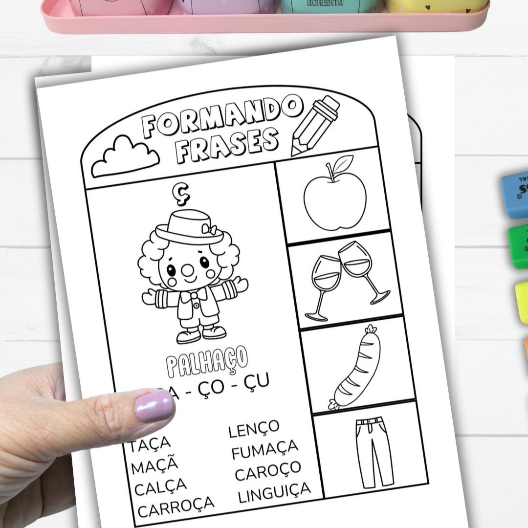 FRASES INTERATIVAS – SÍLABAS COMPLEXAS – Casinha do Saber Atividades